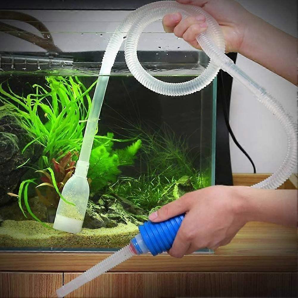 Siphon for Aquarium Cleaning, 145cm Hand Pump for Aquariums and Fish ...
