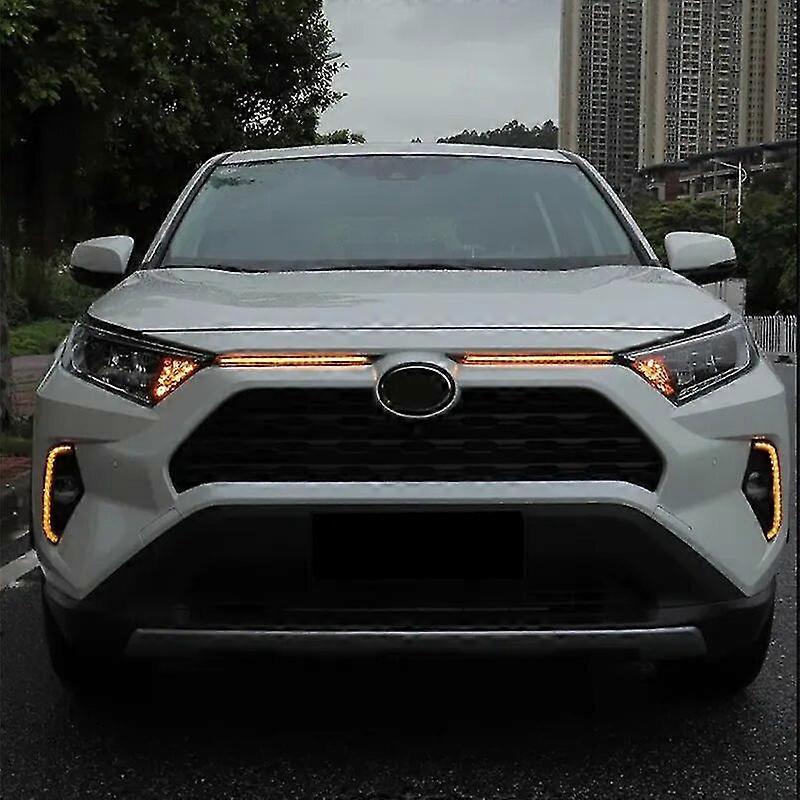LED Daytime Running Lights For Toyota RAV4 Car Engine Hood Vent Cover ...