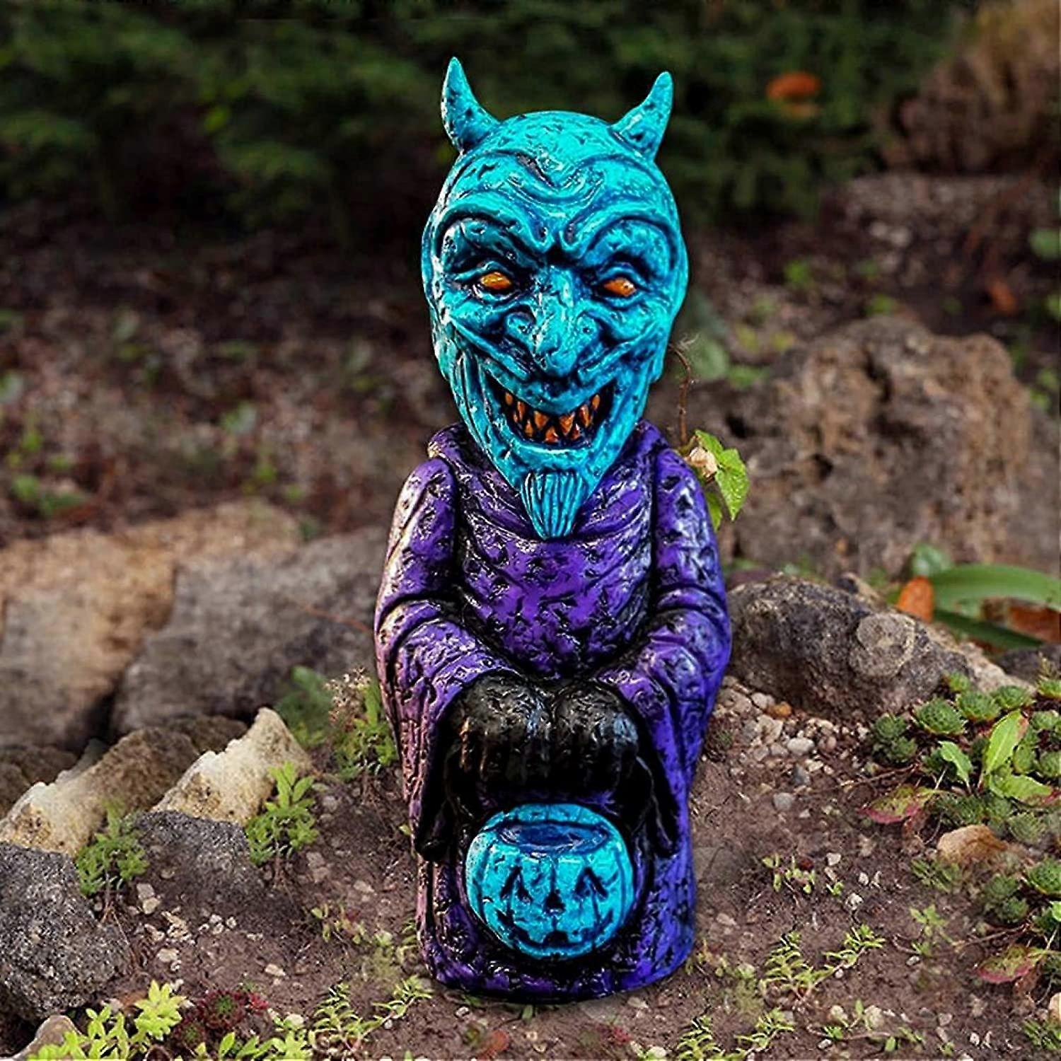 Horror Statue Midnight Ritual Garden Gnomes Statues Outdoor Wizard ...