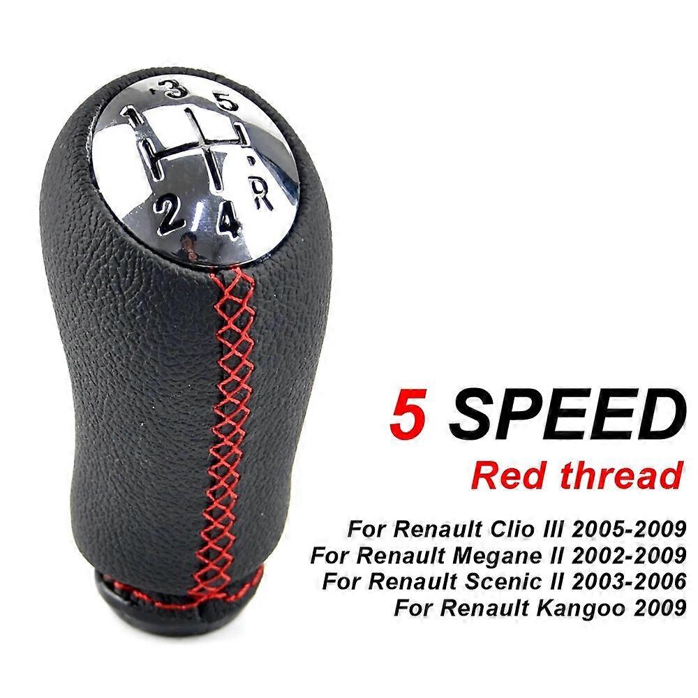 5 Speed Gear Shift Knob Stick Head Car Gear Shift Lever Handle ...