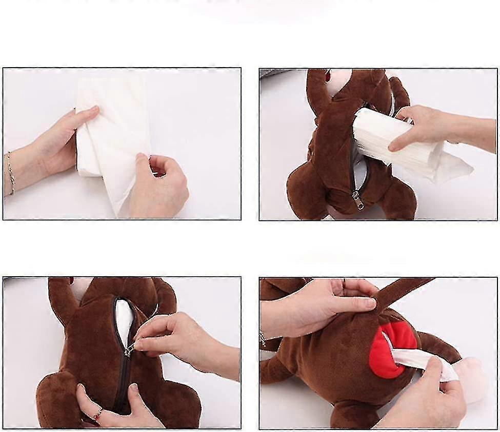 1pcs Bean Paste Color Hanging Pippi Monkey Tissue Box, Car Tissue ...