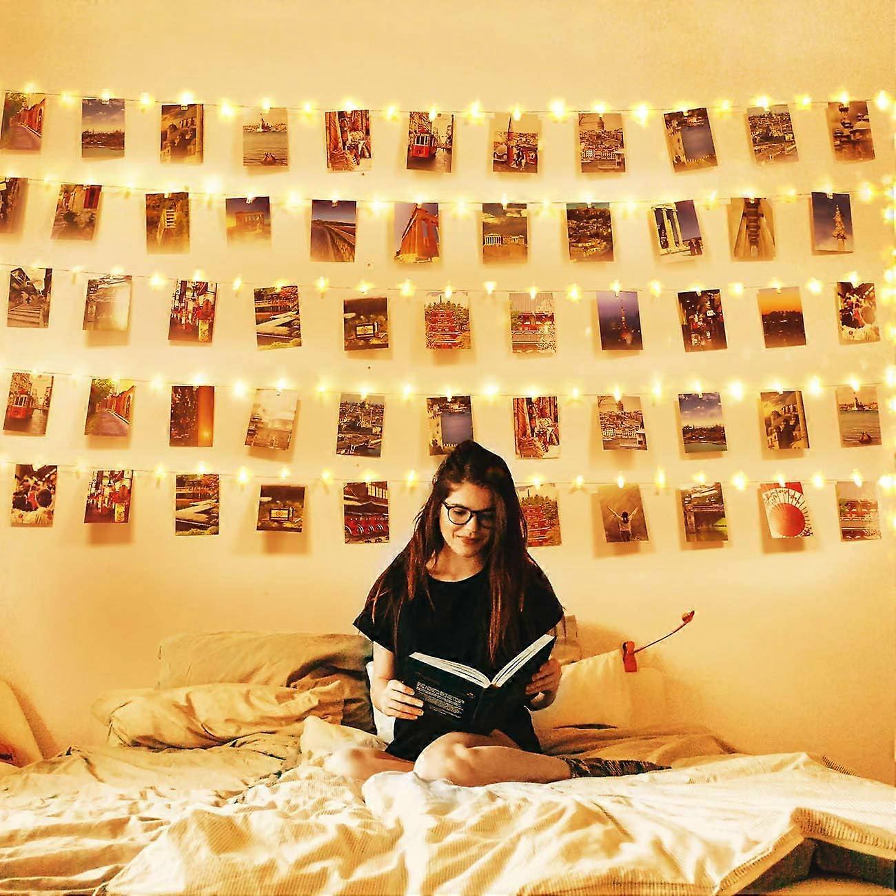 Promotional sales 100LED Photo Clip String Lights, 10M Photo Clip Fairy ...