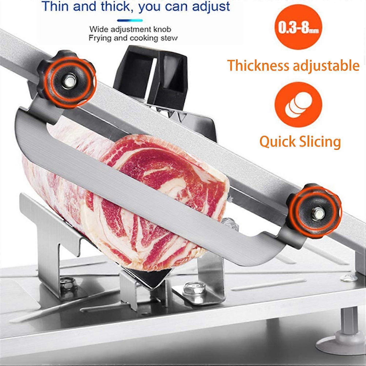 Table Slicer Stainless Steel Frozen-Meat Cutting Machine Ergonomic ...