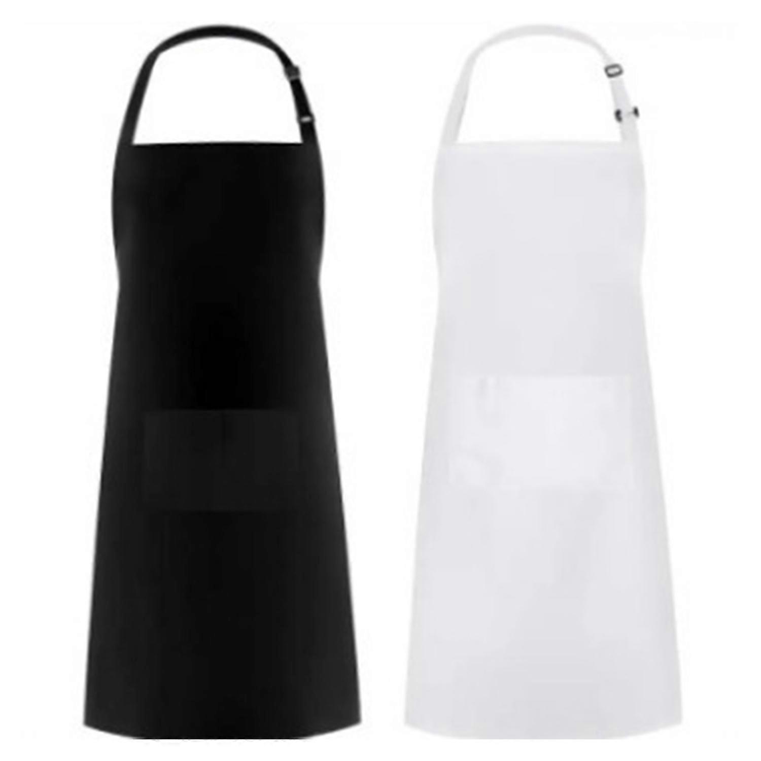 2 Pcs Waterproof Cooking Apron Set with 2 Pockets for Men Women Oil ...