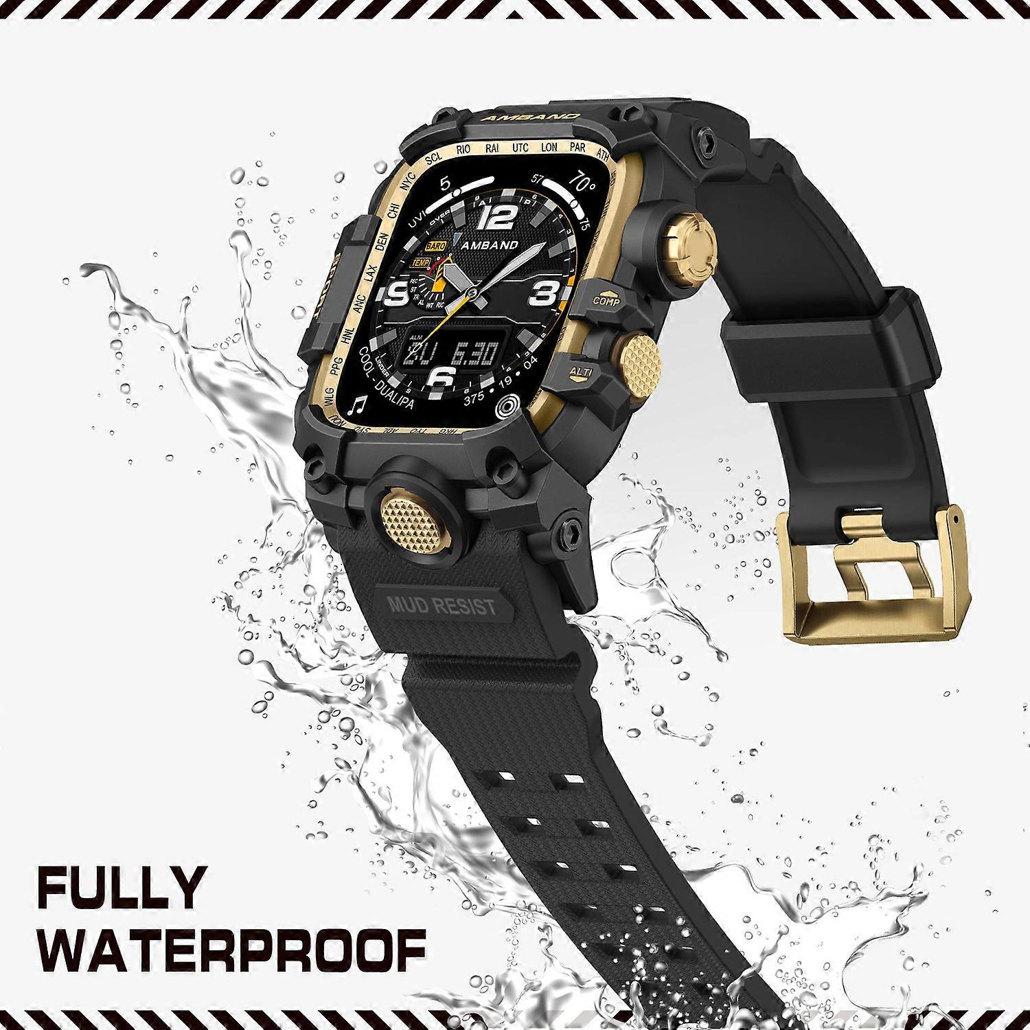 AMBAND For Apple Watch Ultra 49mm Bump Proof TPU Watch Strap with ...