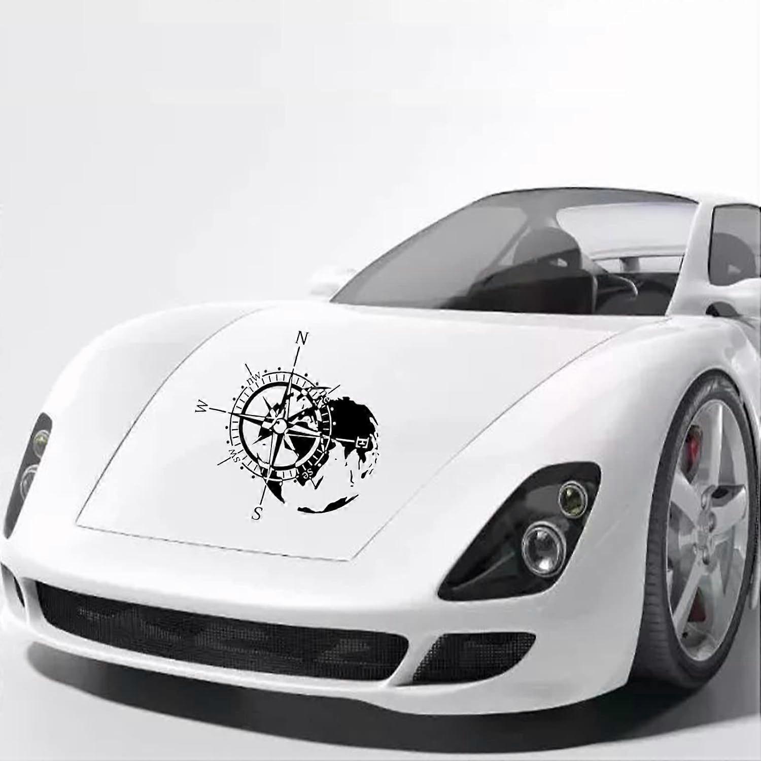 Compass Silhouette Sticker, Compass Stickers, Car Sticker - Compass ...