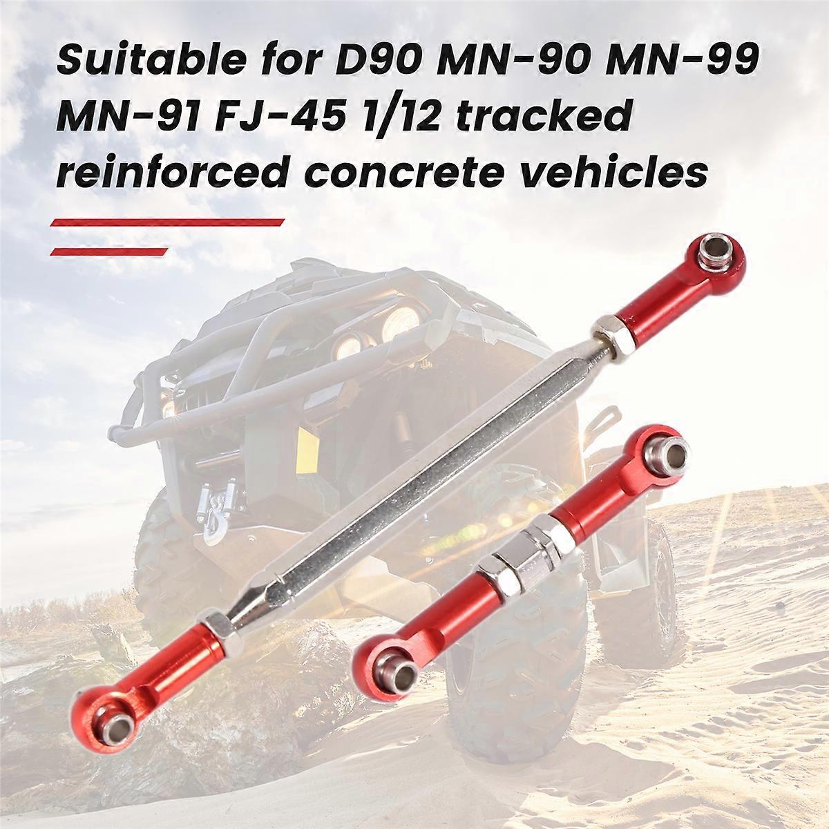 Metal Adjustable Steering Linkage Servo Link Pull Turnbuckle,Red ...