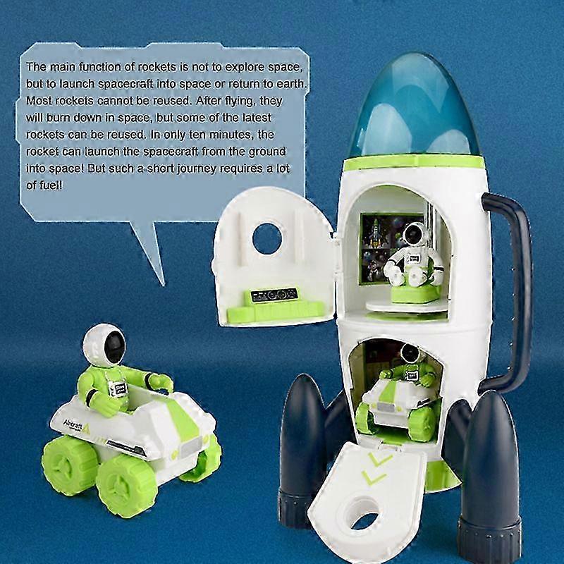 Space Rocket Toy Astronaut Spaceship Toy Kids Early Education Toy ...