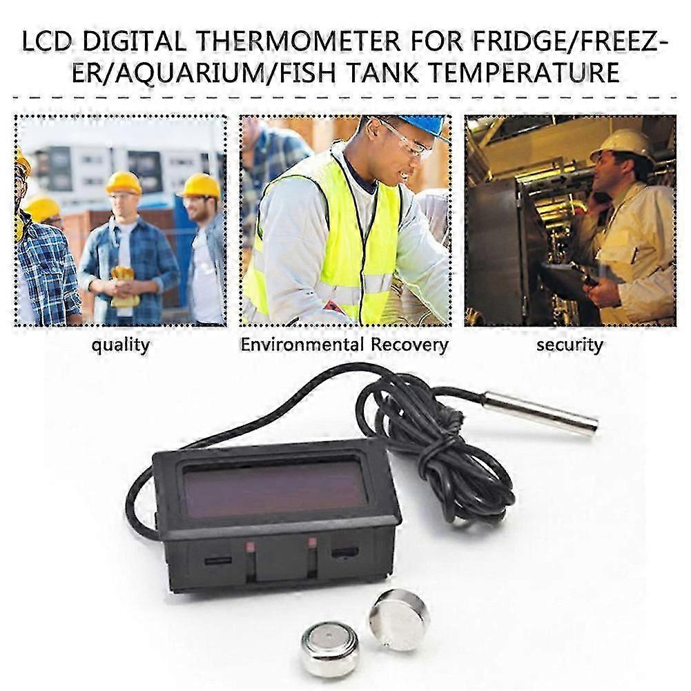 Digital Freezer/Fridge Thermometer with Magnet and Stander Digital ...