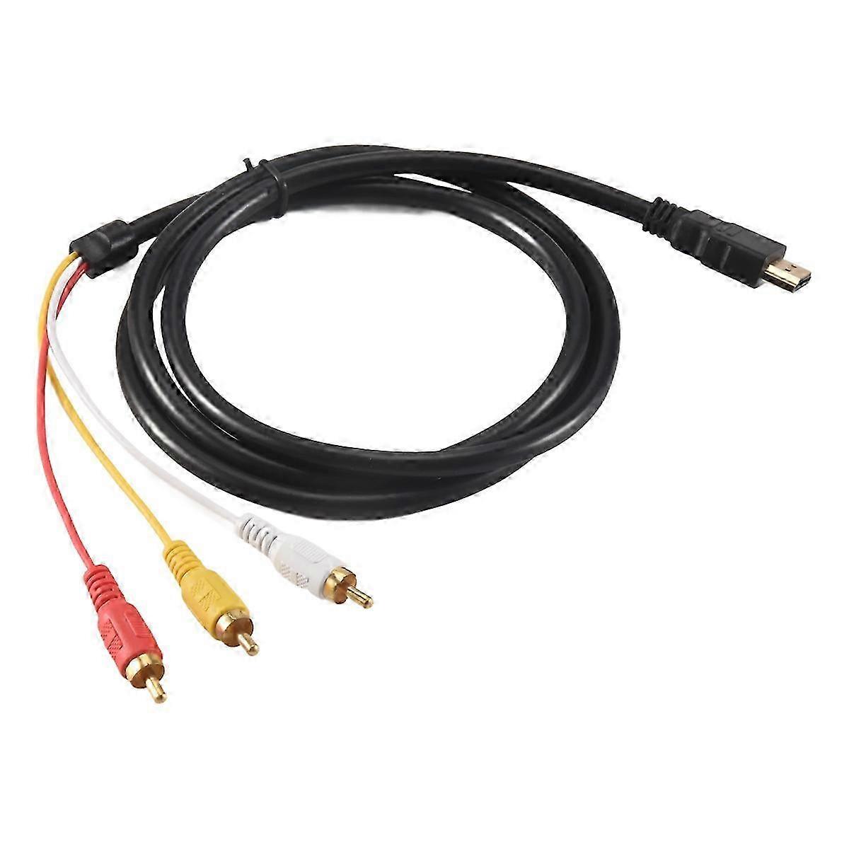 1080P HDMI Male to RCA AV Cable with S Video Audio Output for HDTV DVD ...