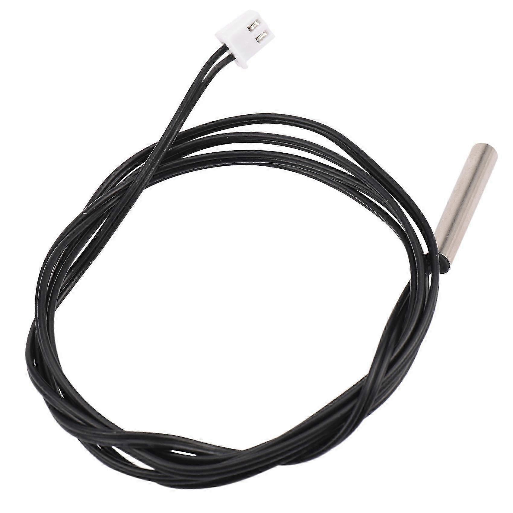 5pcs 1 Meter Waterproof Temperature Sensor Probe, Stainless Steel 10k 3950 NTC Thermistor Probe ...
