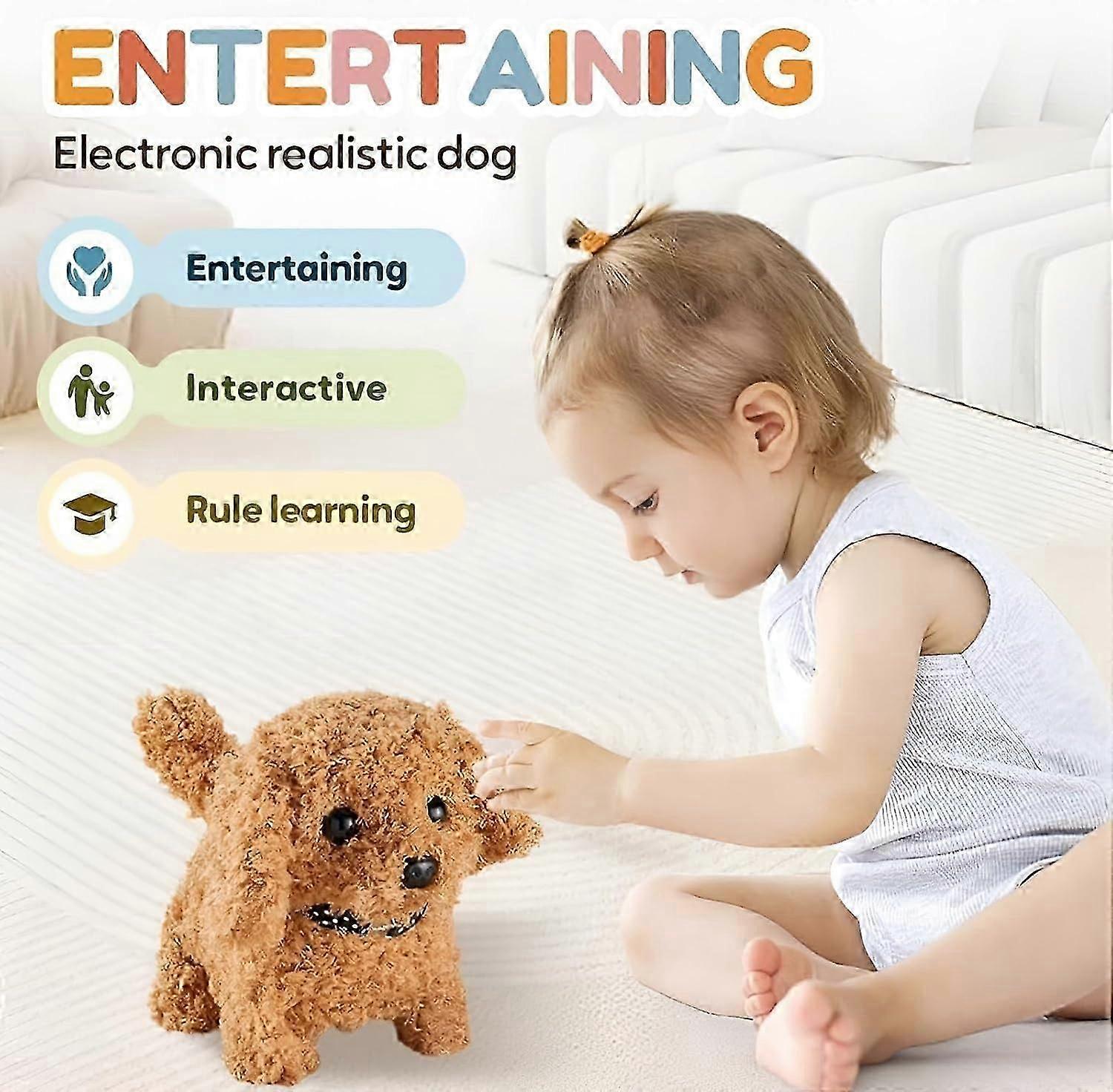 AI Robotic Dog for Adults Realistic Robot Puppy with Walking Barking ...