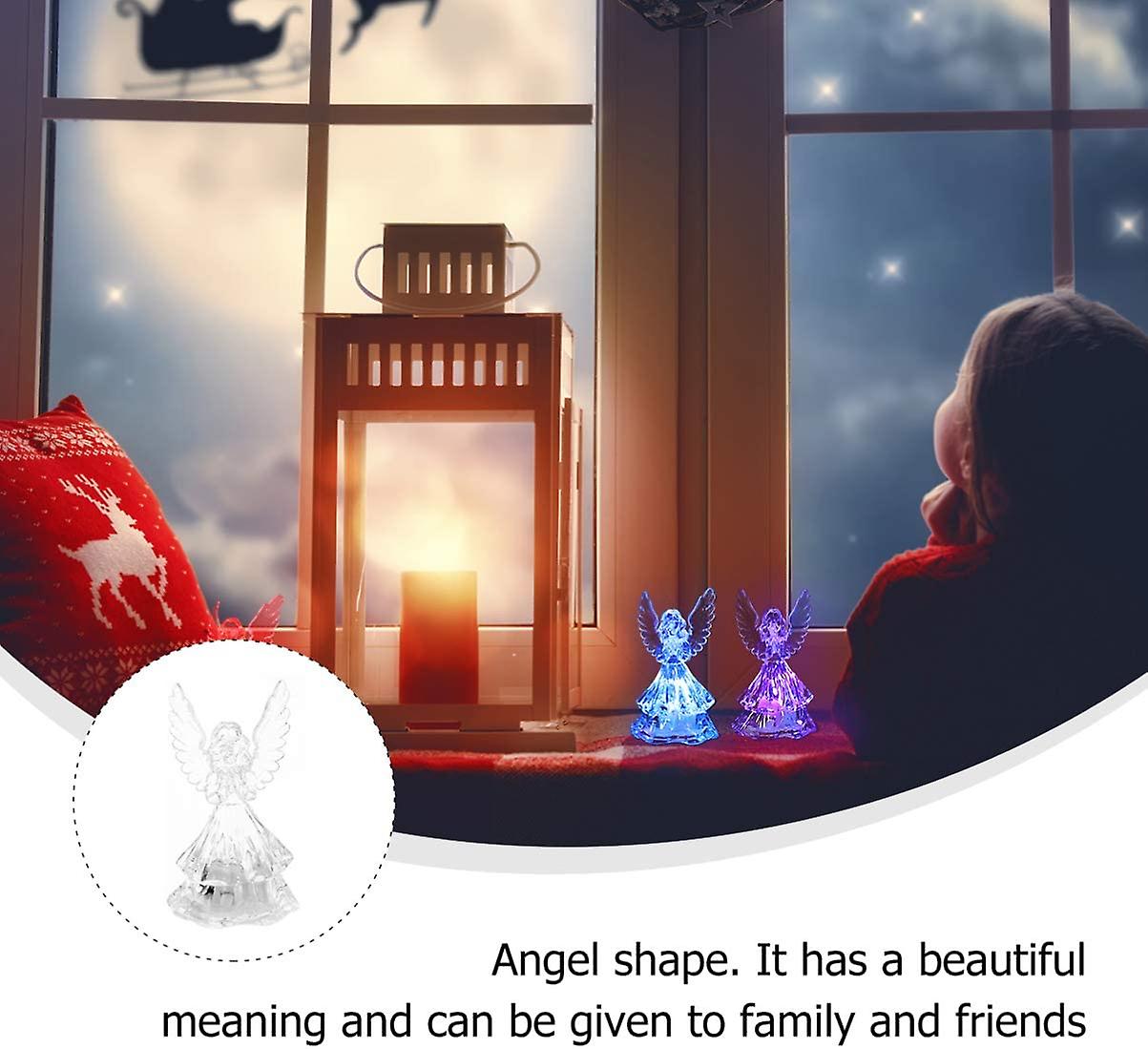 2pcs Color Changing Led Angel Lamp Light Garden Angel Gifts Garden ...
