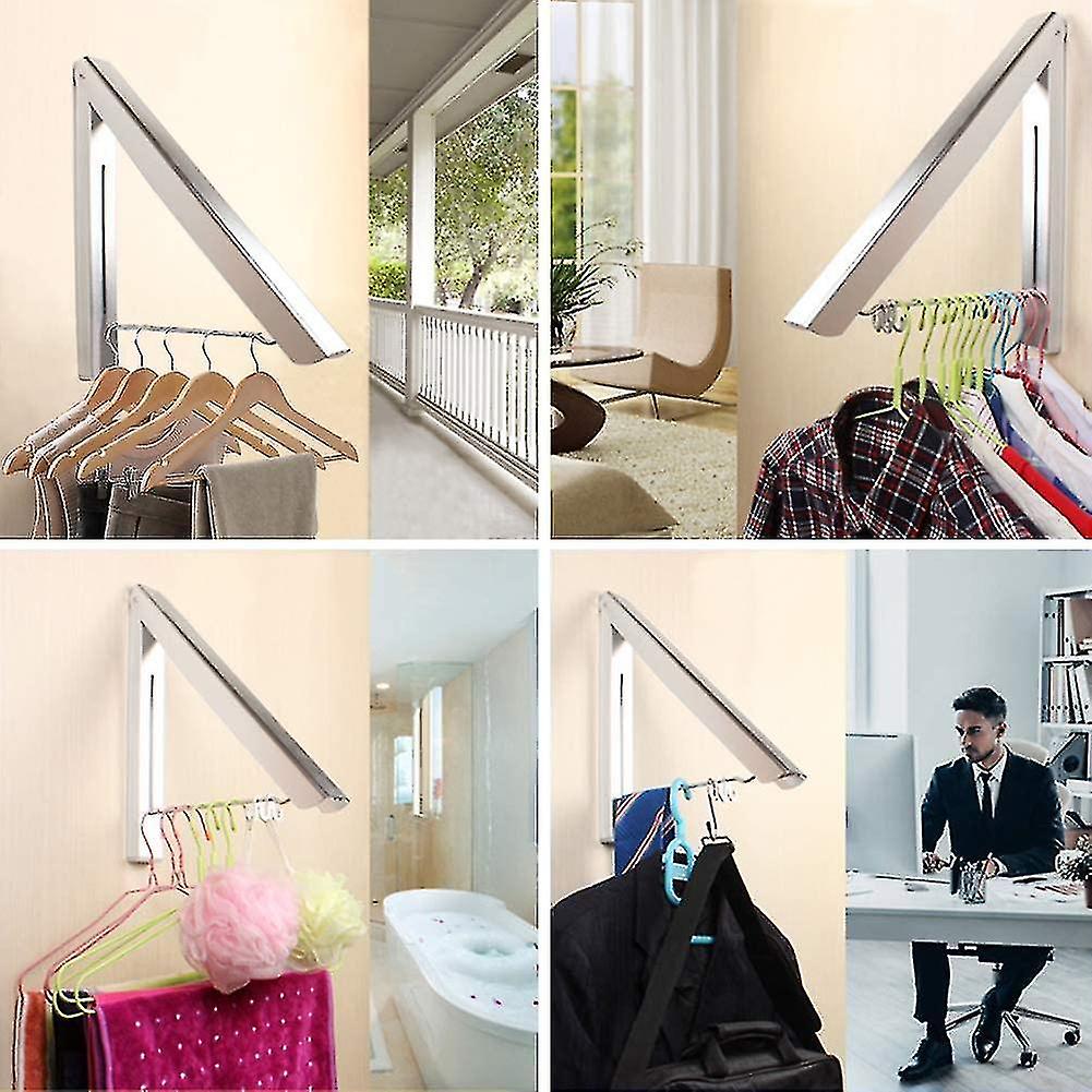 Kleding droogrek Muurbevestiging, Opvouwbare kleding Airer Afneembare ...