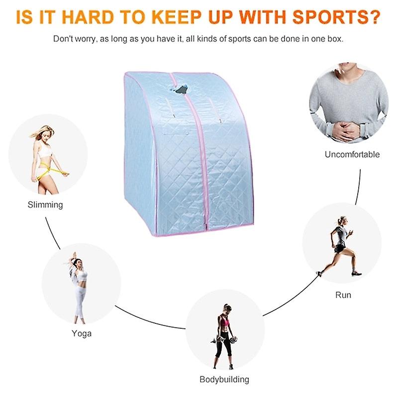 ångbastu med inklusive hopfällbar stol Hem Bastu Bad 1000w 2L ångbad ...