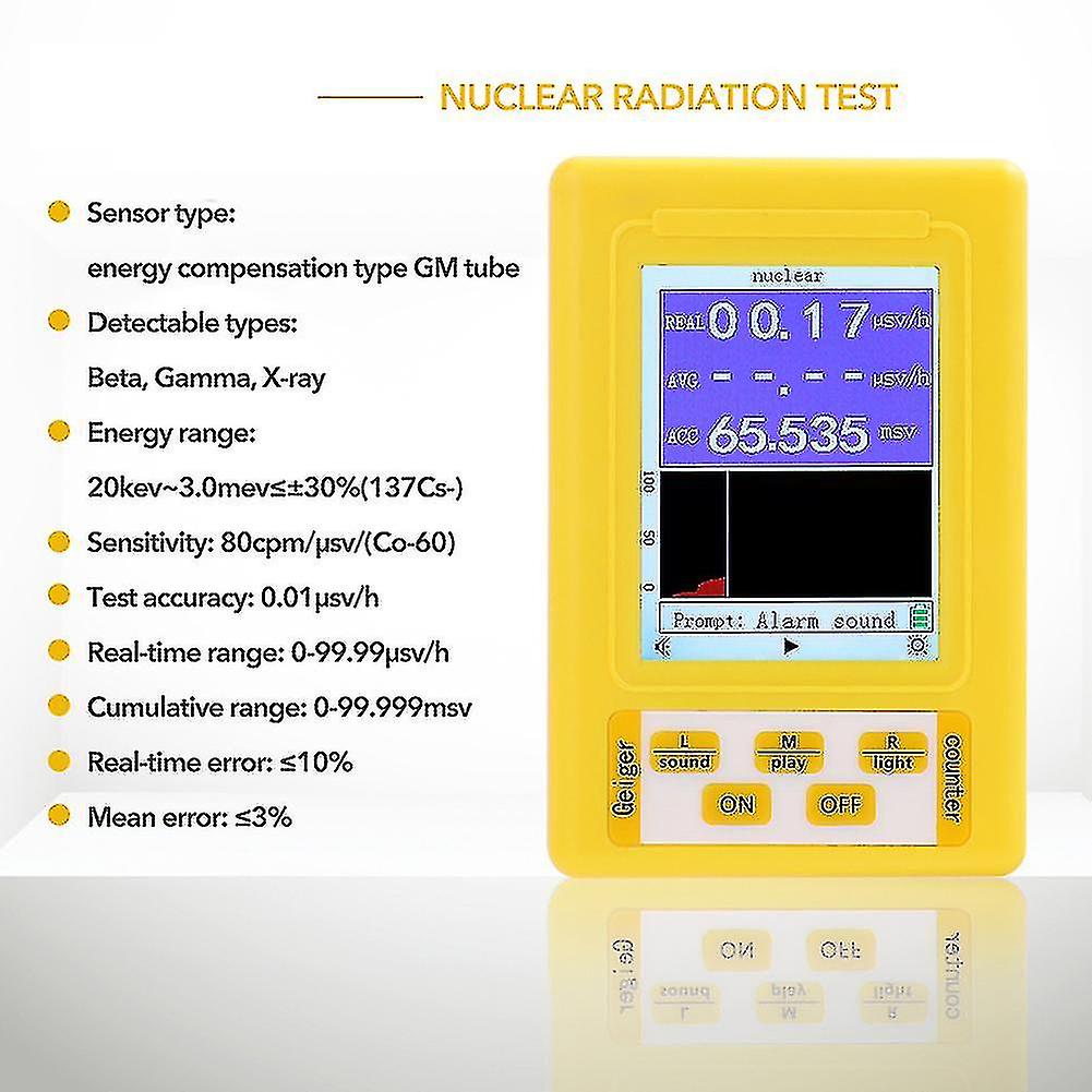 Br-9c 2 In 1 Electromagnetic Radiation Nuclear Radiation Detector ...