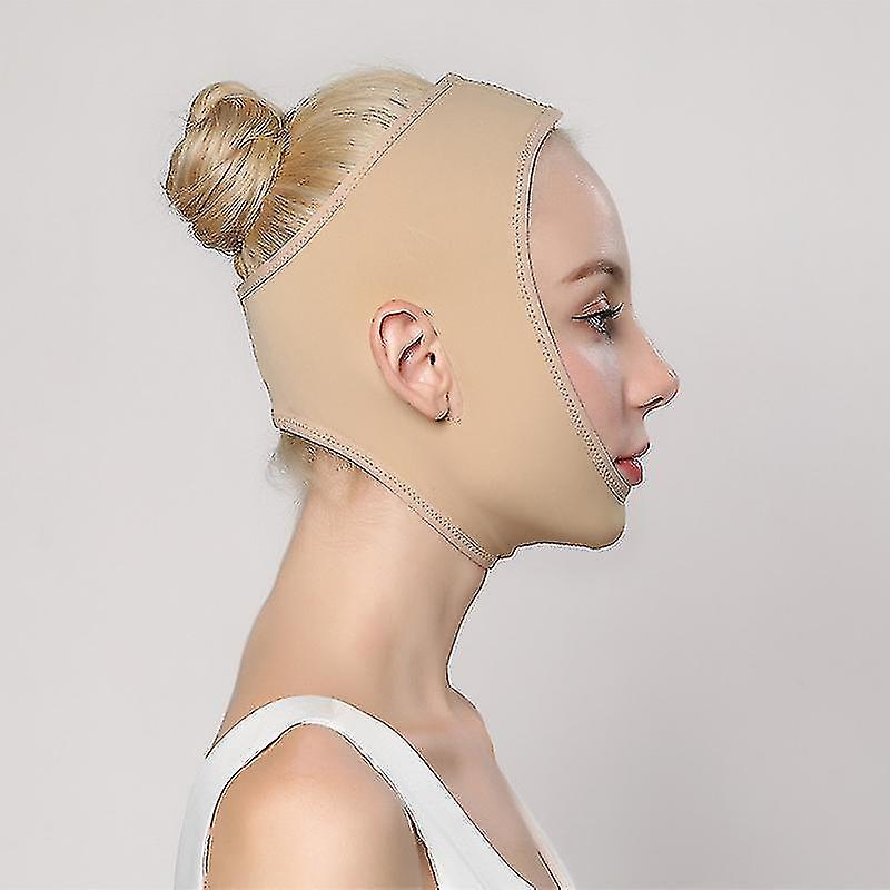 Post Surgical Chin Strap Bandage For Women - Neck And Chin Compression ...