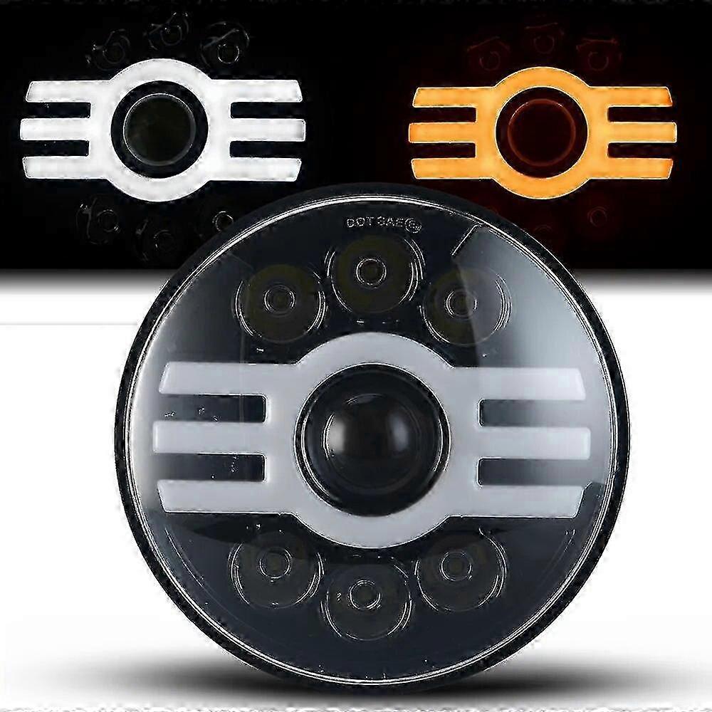 Dot 7inch Led Headlight For Yamaha V-star Xvs 650 950 1100 Classic ...