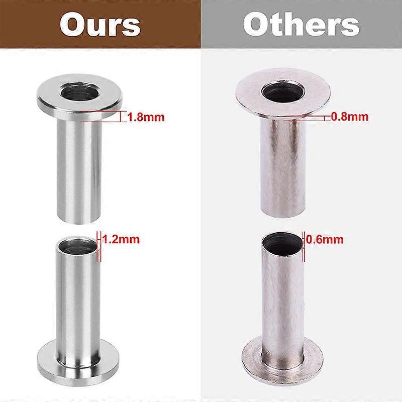20 Pcs Stainless Steel Protective Sleeves for Cable Railing 1/8 Inch ...