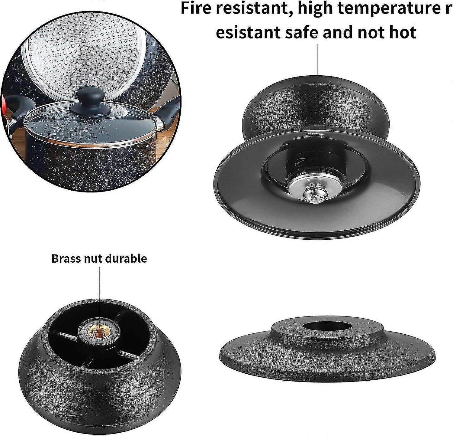 4 Pcs Pot Lid Knob, Universal Replacement Pan Lid Cover Knobs, Kitchen ...