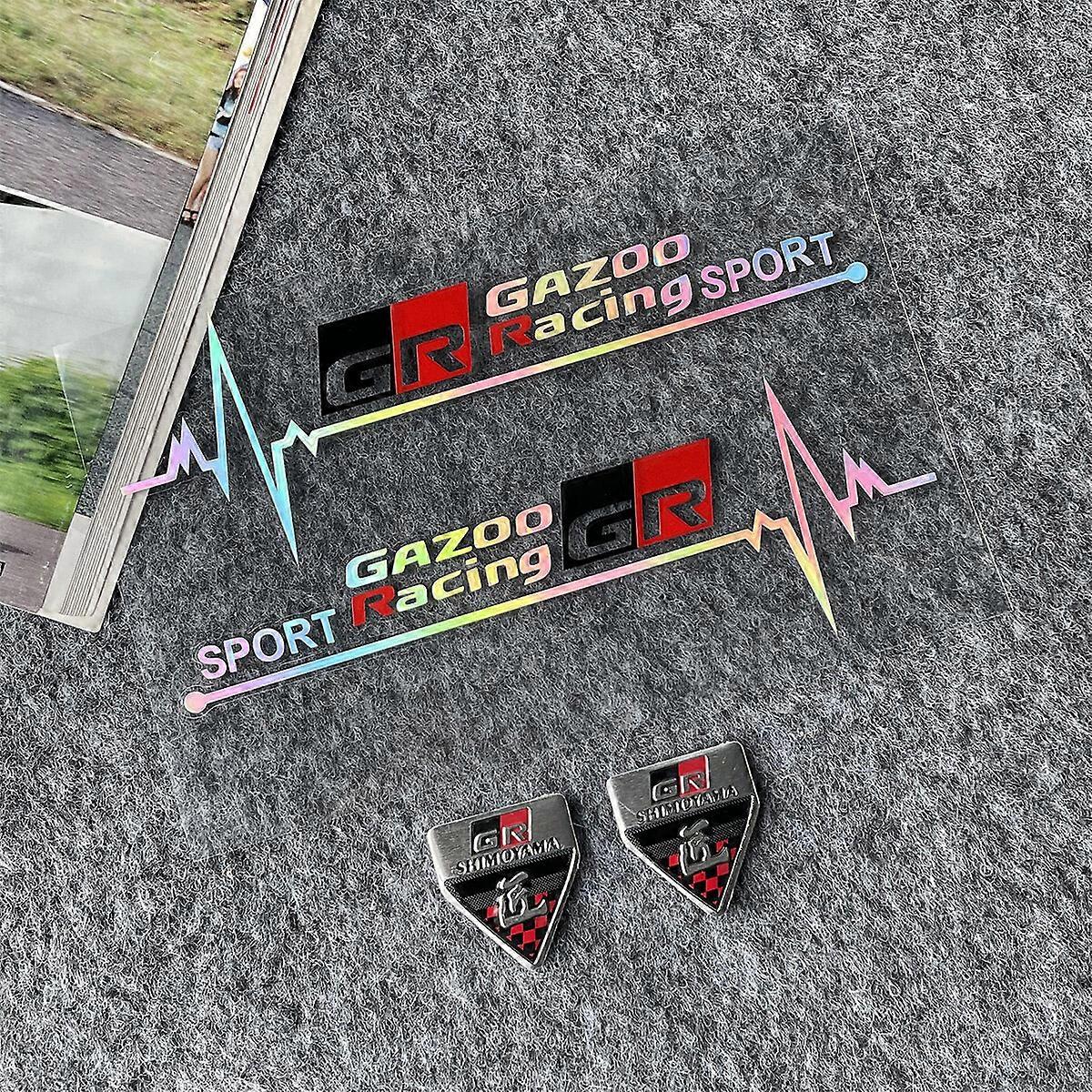 GR Sport Sticker Gazoo Racing Car Triangle Window Glass Decoration for ...
