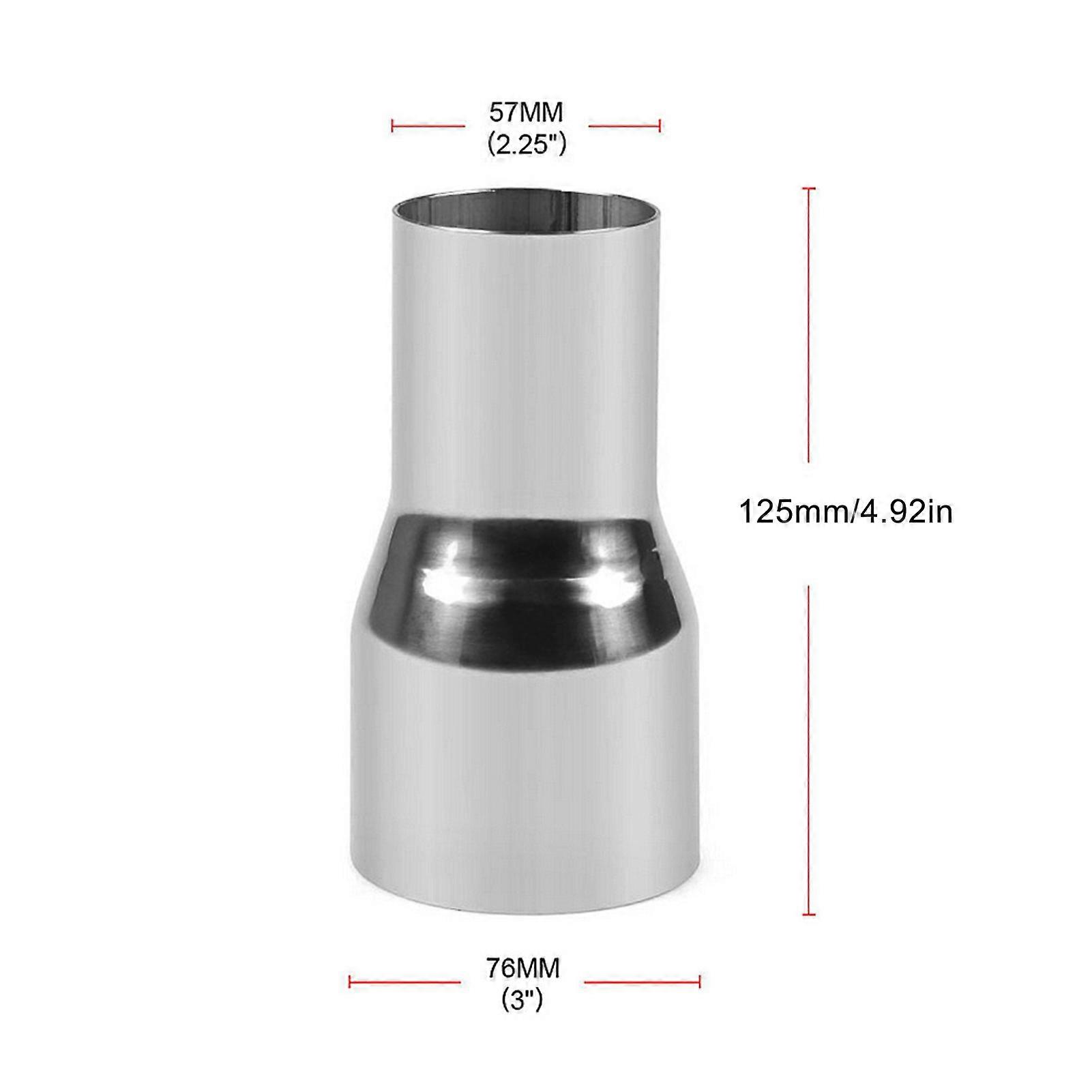 Universal Stainless Steel Exhaust Pipe Connector Tube Adapter Reducer ...