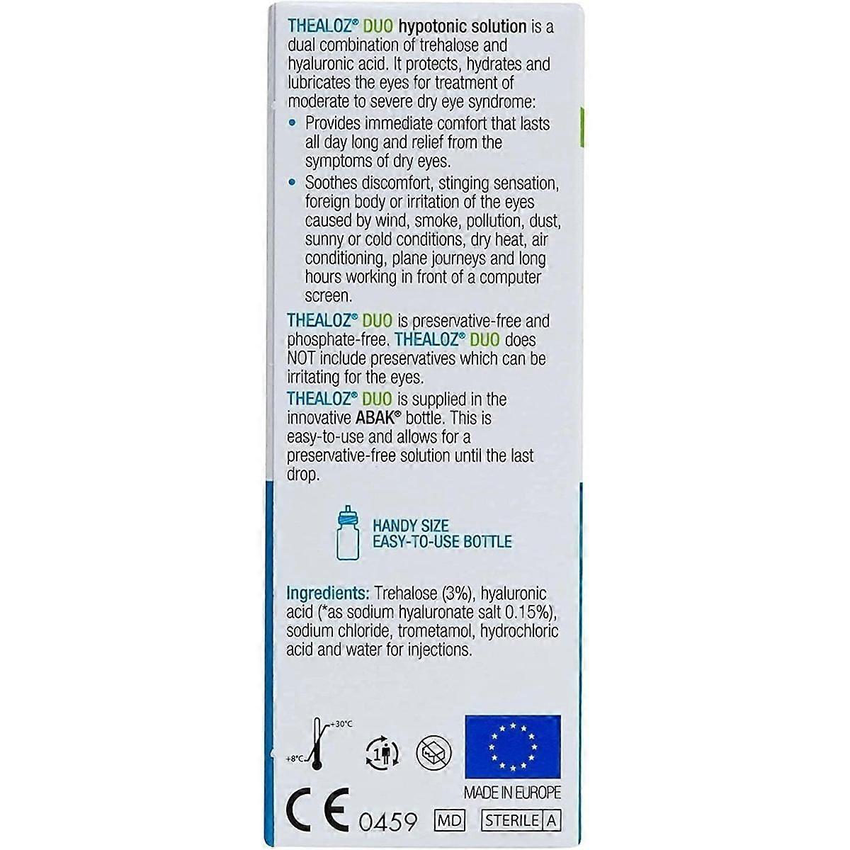 Thealoz Duo Dry Eye Drops Three Pack, 3 X 10ml | Fruugo IE