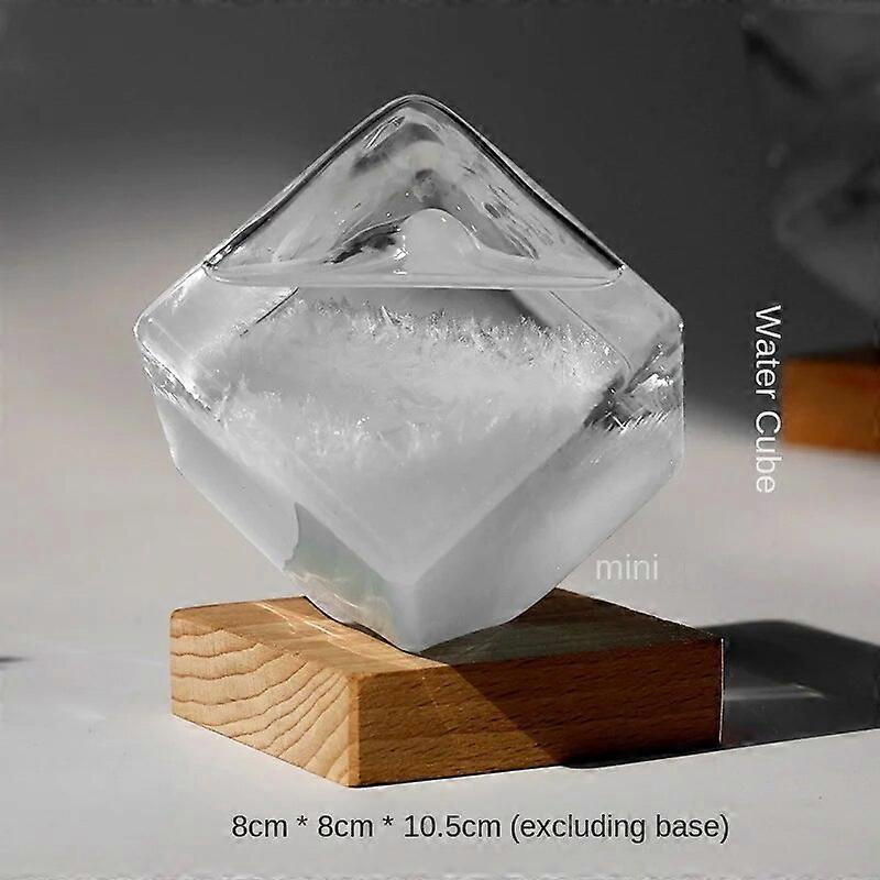 Weather Forecast Storm Glass Water Cube Barometer Desktop Transparent ...