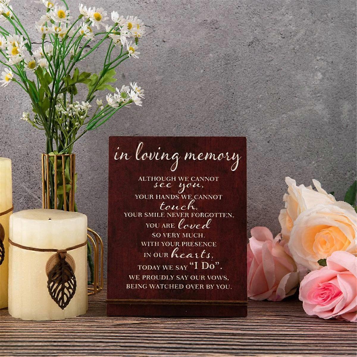 In Loving Memory Wedding Sign, Wedding Wooden for Reception, Memorial ...
