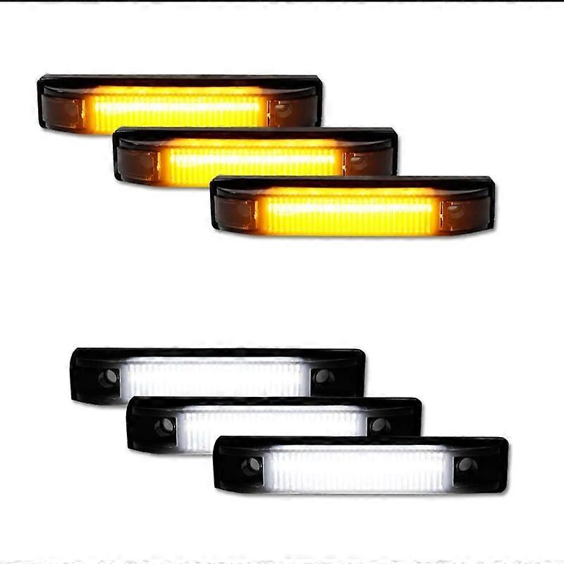 3pc Full LED Center Grille Running/Position Lights w/Mounting Brackets ...