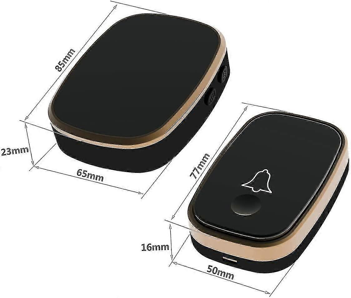 Wireless Doorbell, Wireless External Bell, Waterproof, Front Door Bell ...