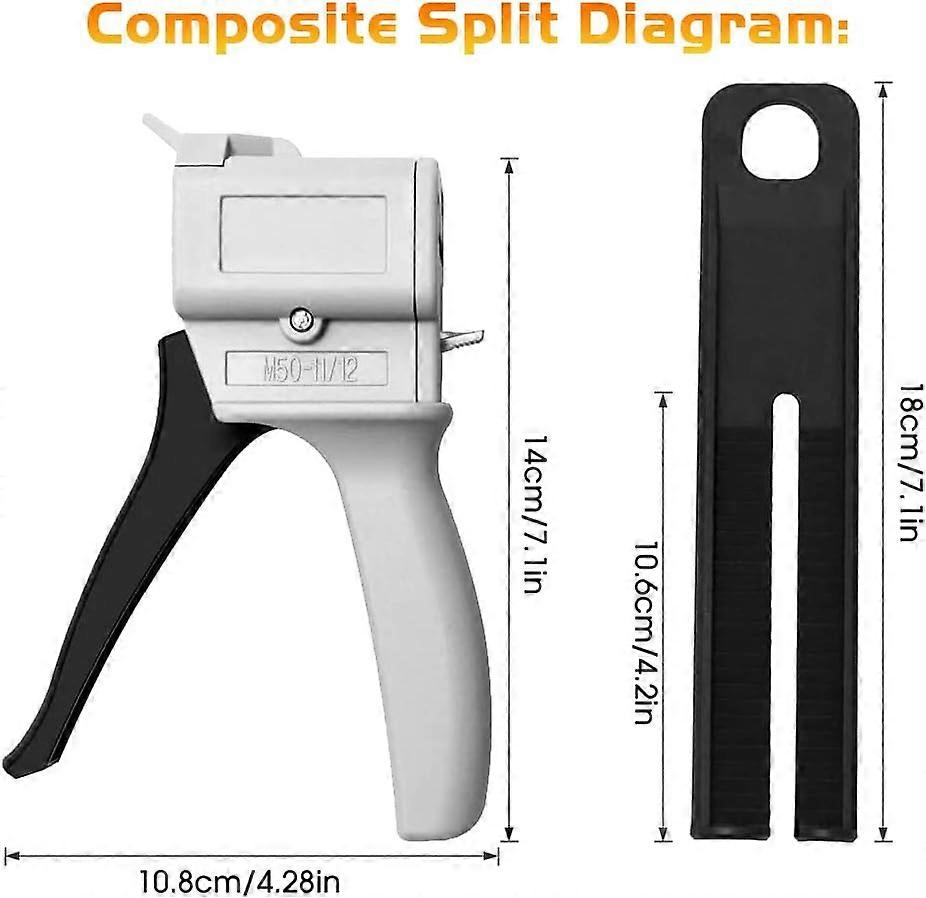 50ml Epoxy Dispenser Gun, AB Epoxy Glue Gun Handle Applicator for Glue ...