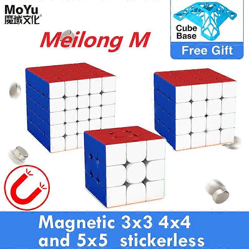 Meilong 2M 3M 4M 5M Pyramid M MoYu Meilong Magnetic 2x2 3x3 4x4 5x5 Magic Speed Cube Fidget Toys ...