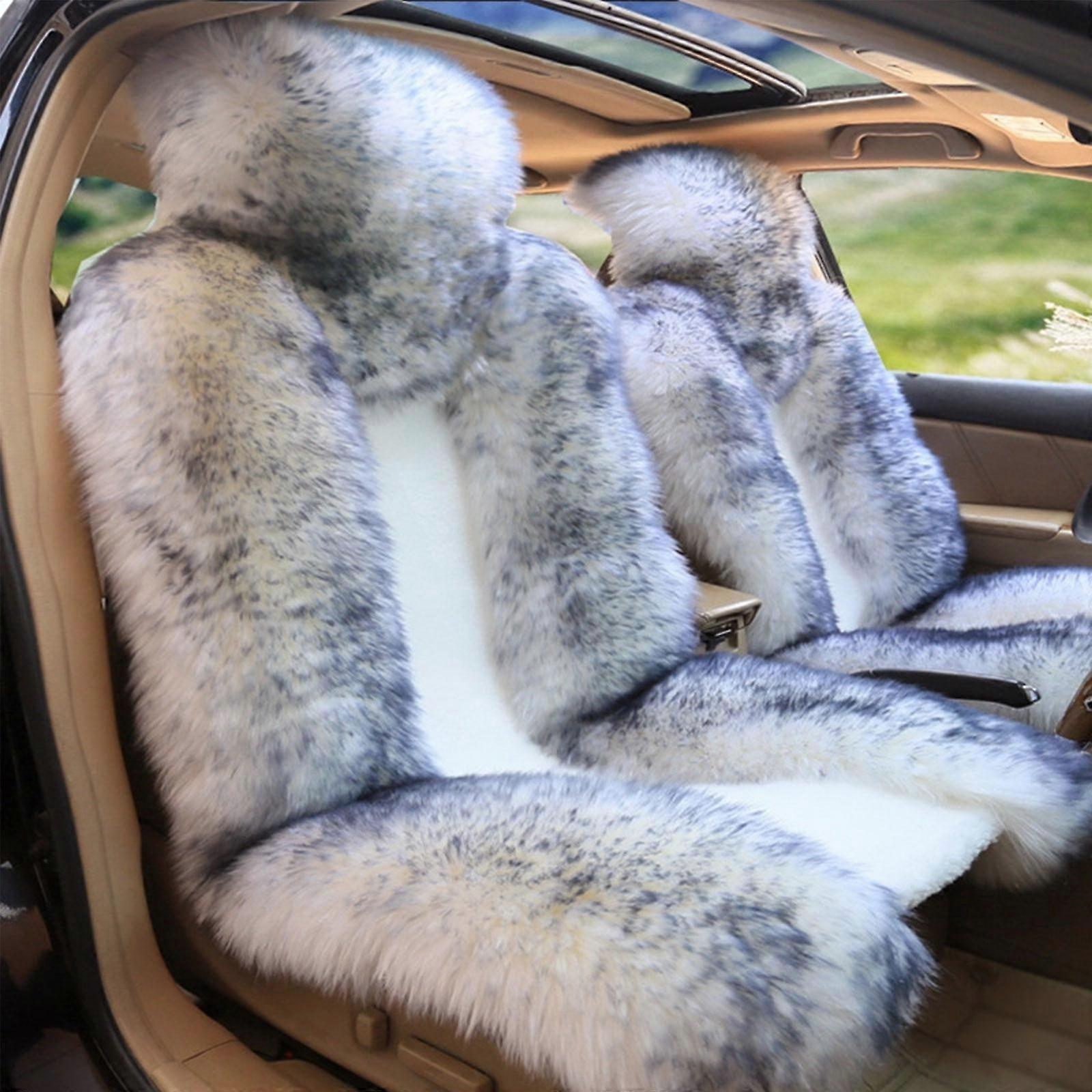 Universal Car Front Seat Covers Australian Wool Autumn Auto Seat Warm ...