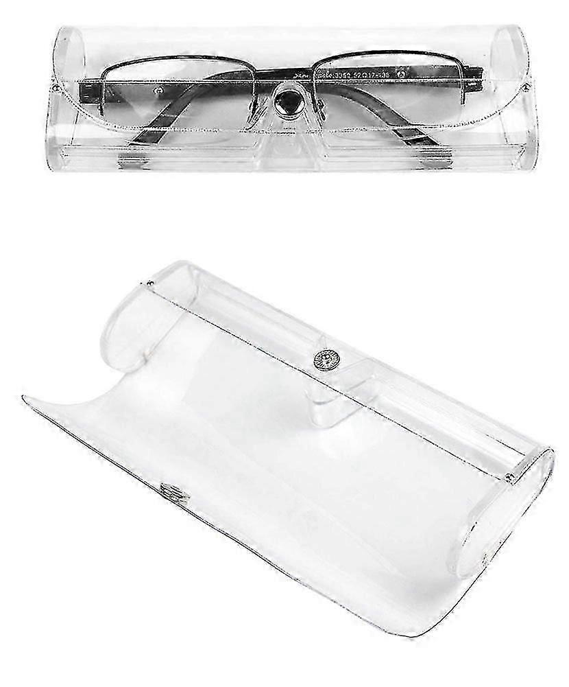 4 Pack Transparent PVC Eye Glasses Case Hard Boxes Spectacle Cases ...