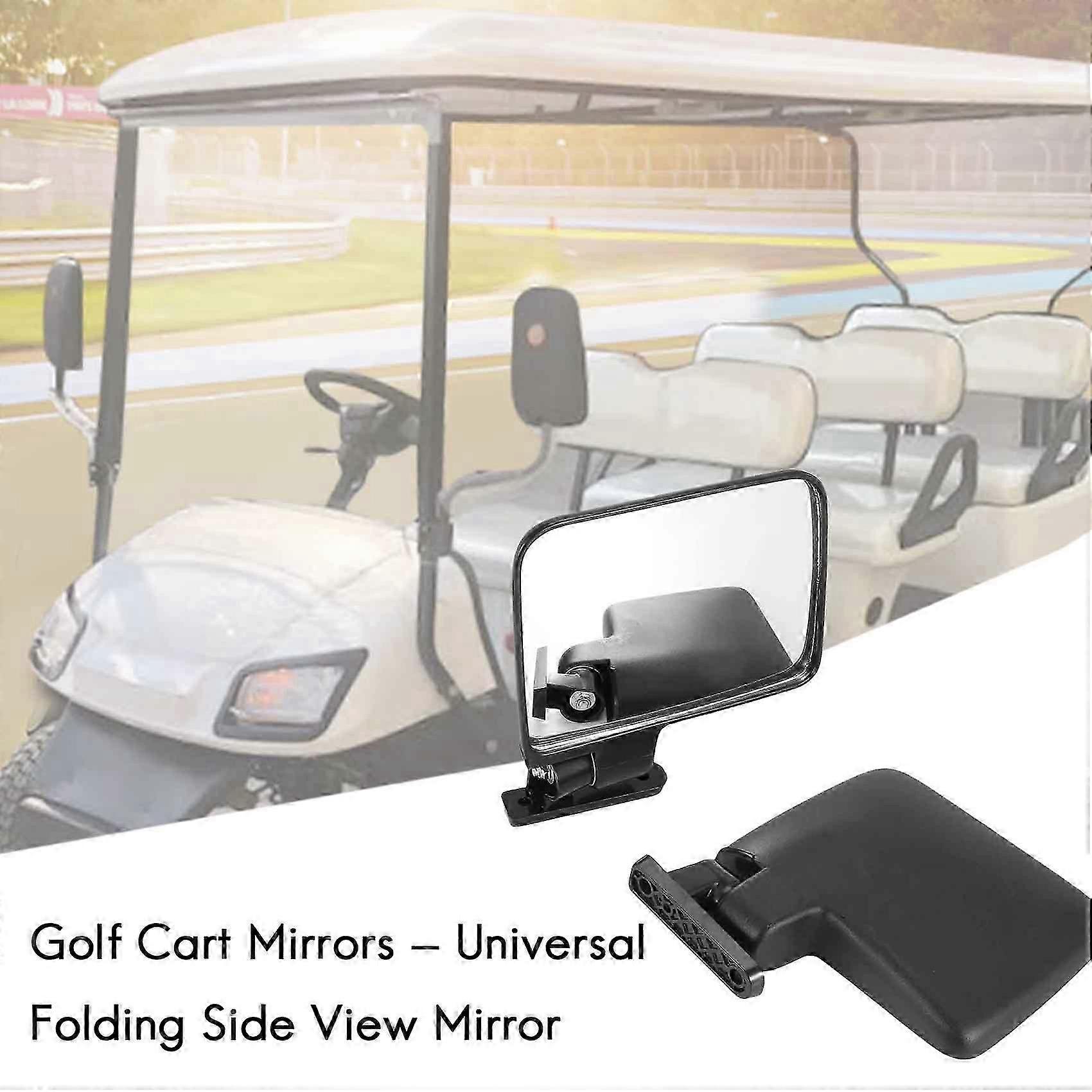Golf Cart - Universal Folding Side View Mirror For Golf Carts Club Car ...
