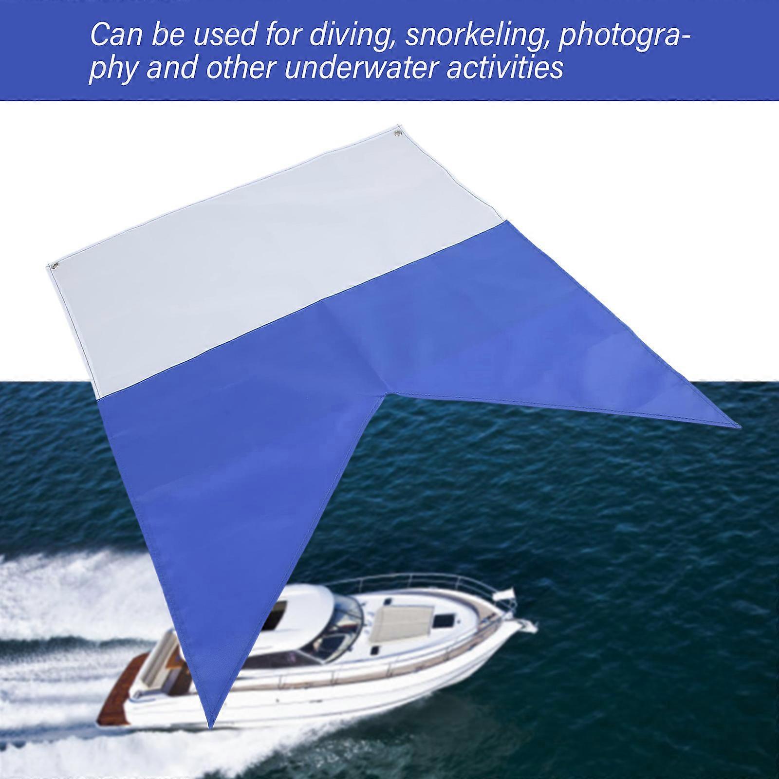 White And Blue Scubas Diving Dive Boats Flags International Diver Flags ...