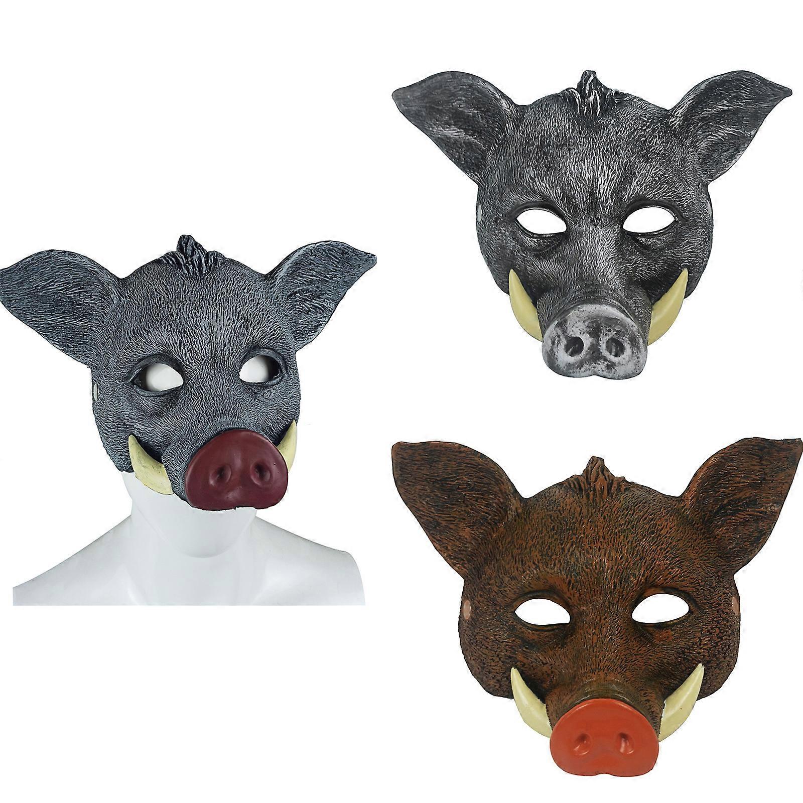 Halloween Wild Boar Cosplay Mask Halloween Full Face Mask Halloween ...