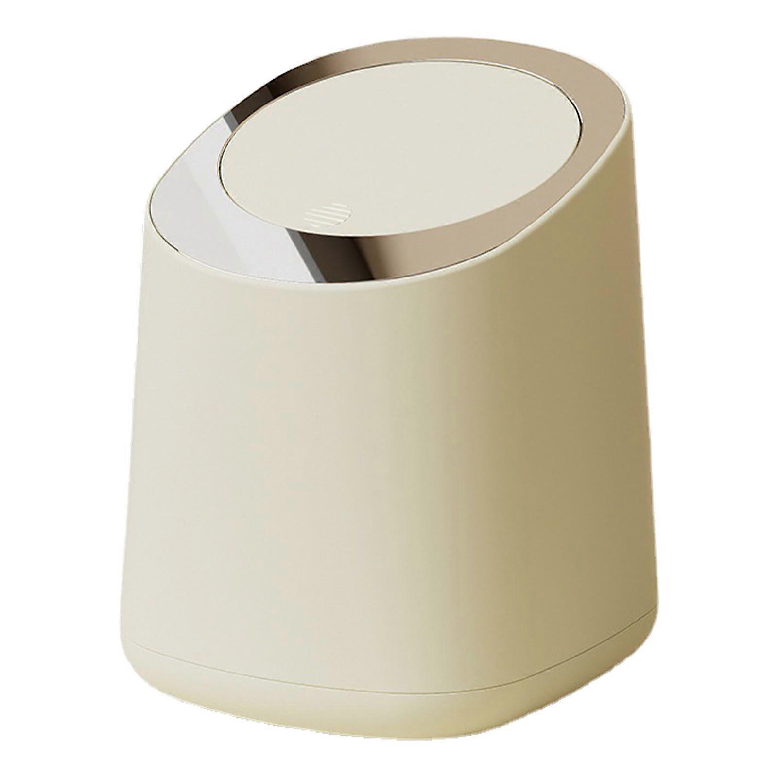 Desk Trash Can Cute Small Push Button Desk Countertop Mini Garbage Can ...