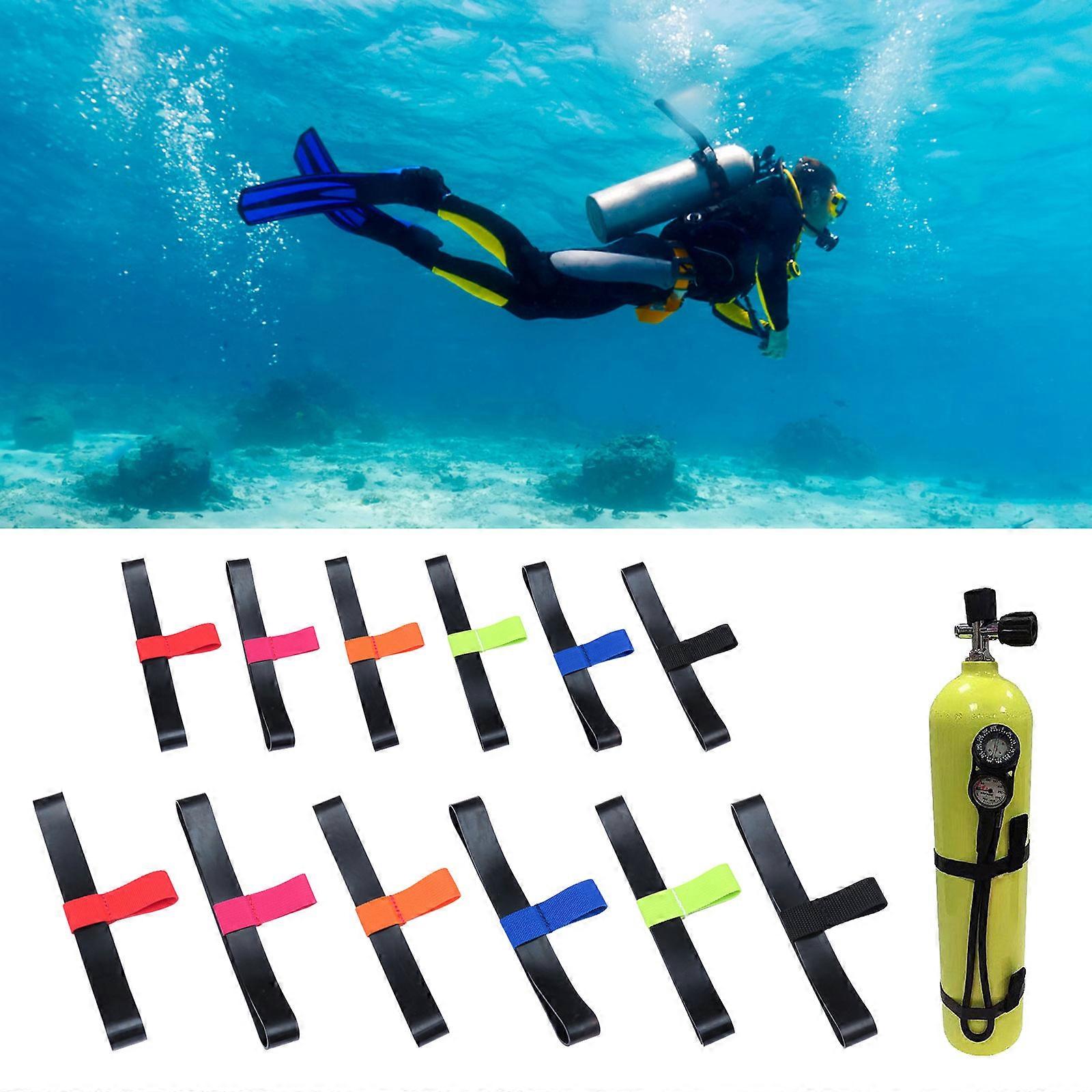 Non-Slip Diving Snorkeling Stage Tanks Bottle Hose Retainer Strap ...