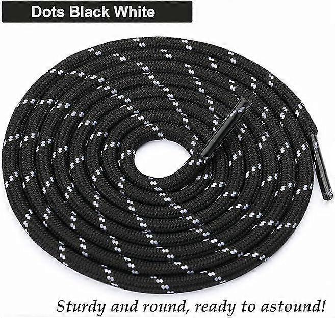 Round Shoelaces [2 Pairs] Heavy Duty Boot Shoe Laces for Hiking Work ...