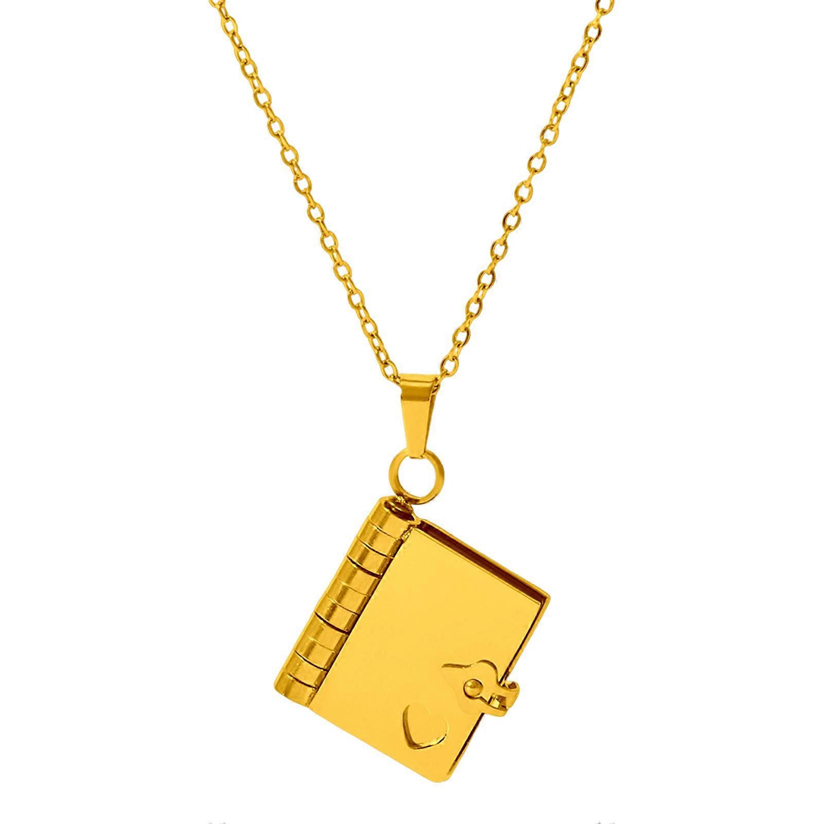 Book Lovers Necklace Stylish Fashion Unique Neck Chain Bookish Jewelry ...