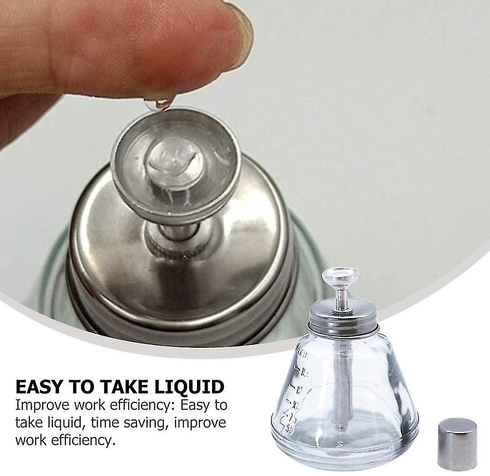 180ml Push Down Pump Dispenser Glass Bottle Lockable Pump Dispenser ...