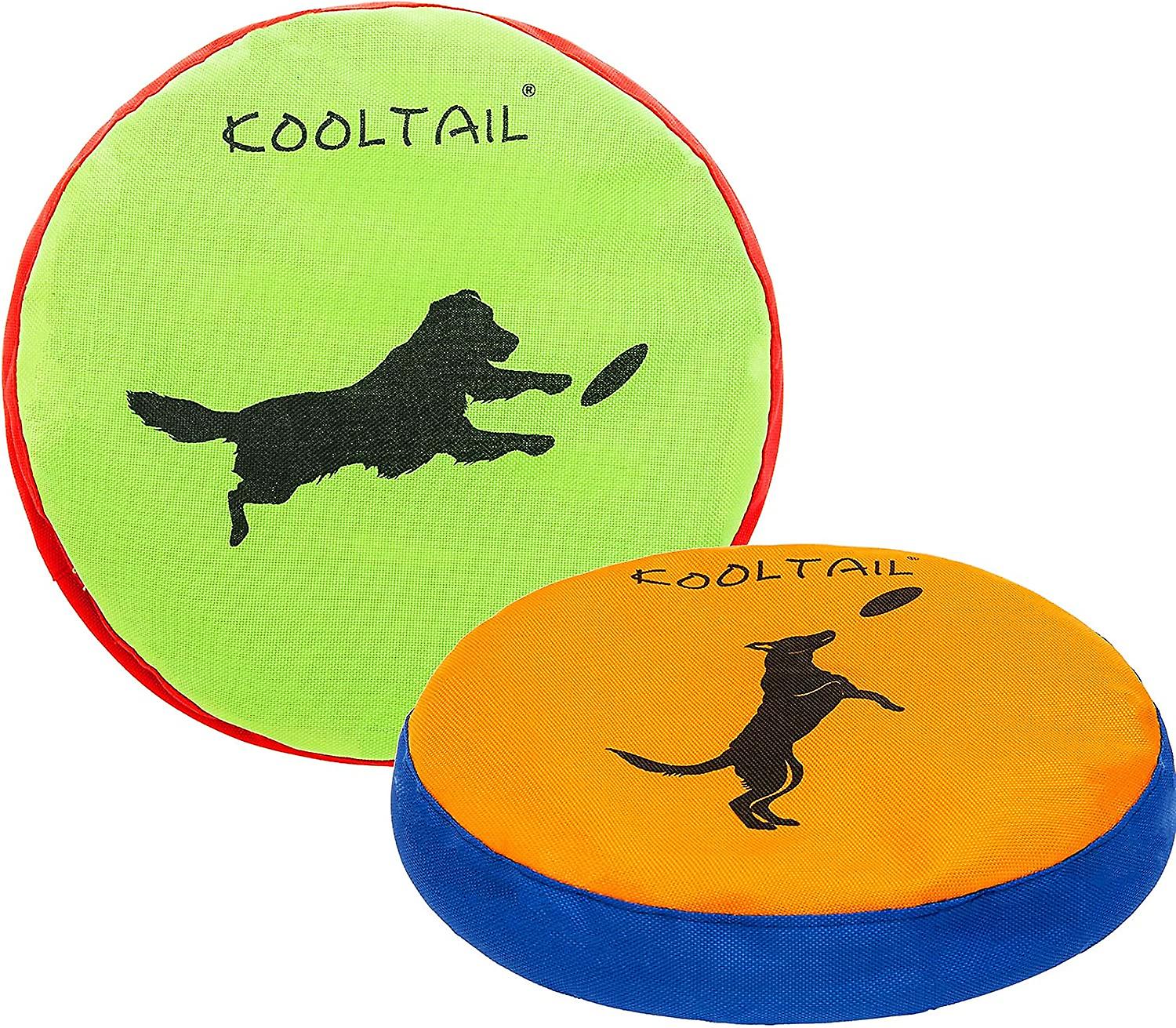 Dog Flying Discs - 2 Pack Interactive Dog Fetch Toys Durable Soft ...