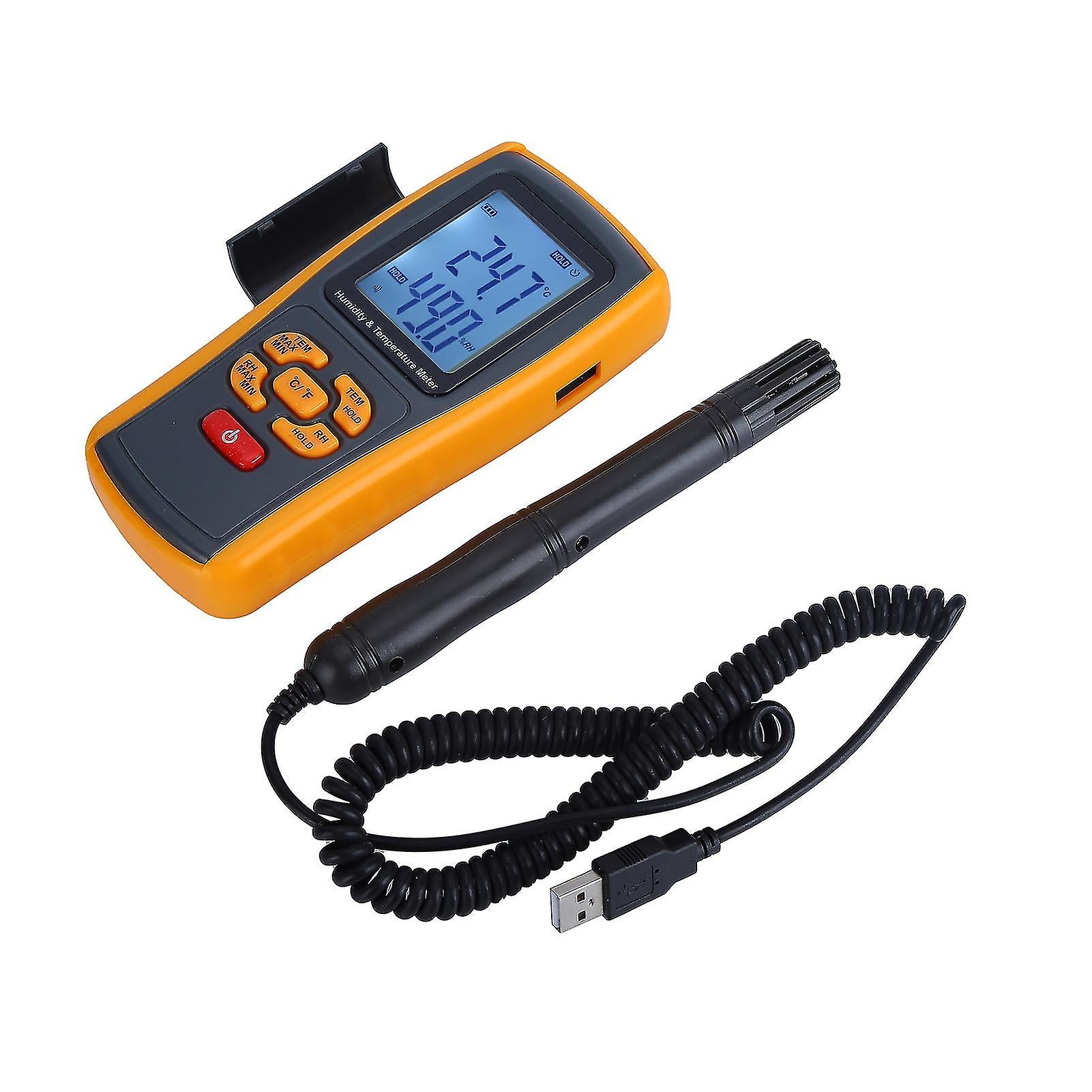 Electronic Thermometer Hygrometer Handheld Temperature Humidity Meter ...
