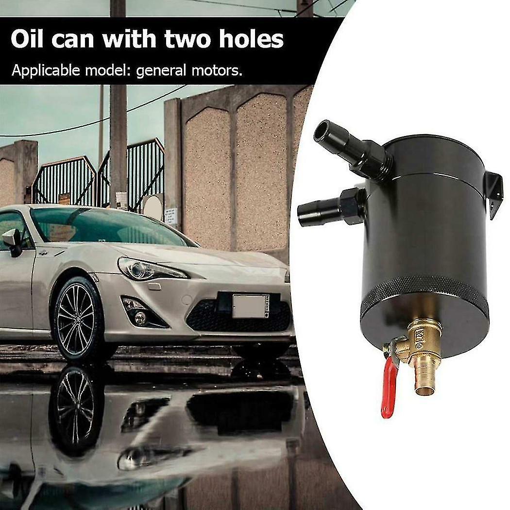 Universal Oil Catch Can Compact Baffled 2-port Aluminum Reservoir Oil ...