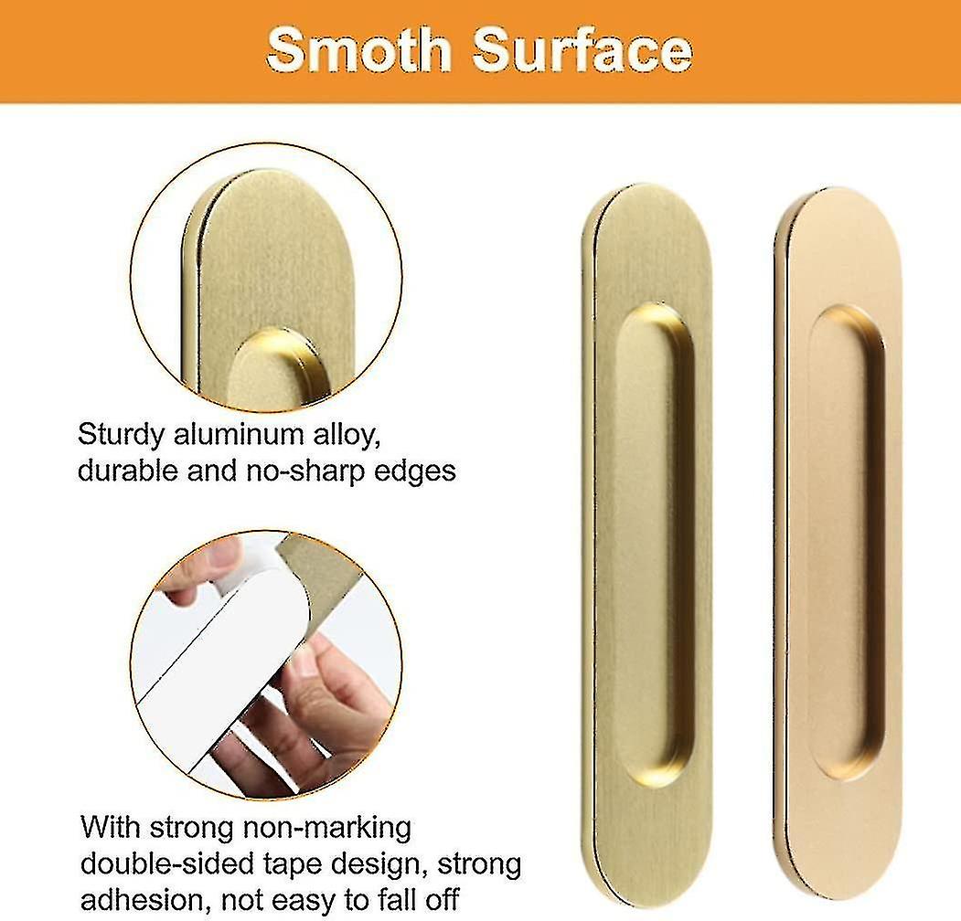 Door Pull Handle Self-stick Oval Sliding Door Pulls For Sliding Barn ...
