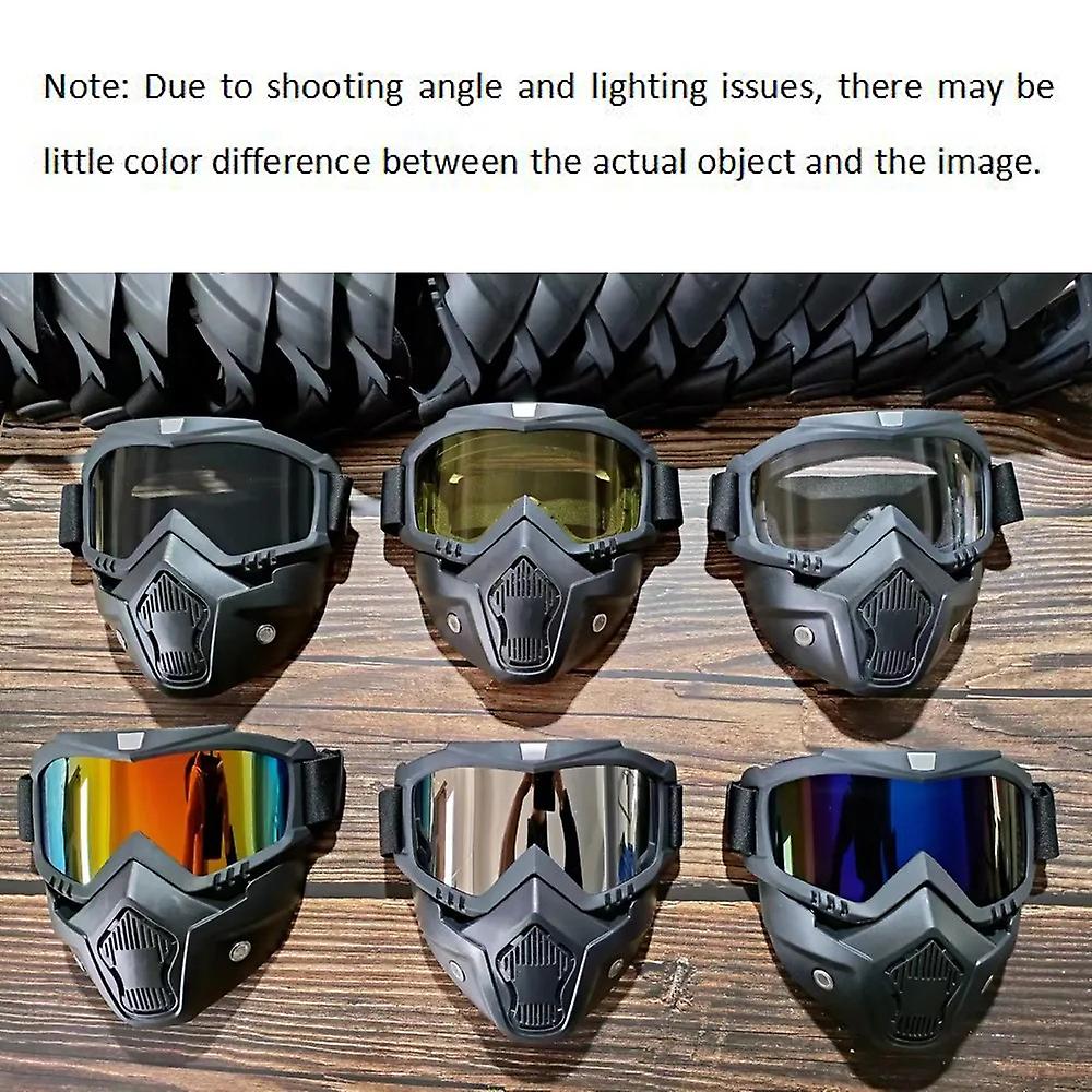 Windproof Mask Goggle HD Motorcycle Outdoor Sport Glasses Eyewear ...