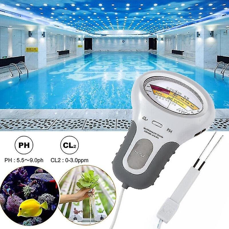 Water Analyzer, Digital Swimming Pool Chlorine and Ph Cl2 Tester, Spa ...