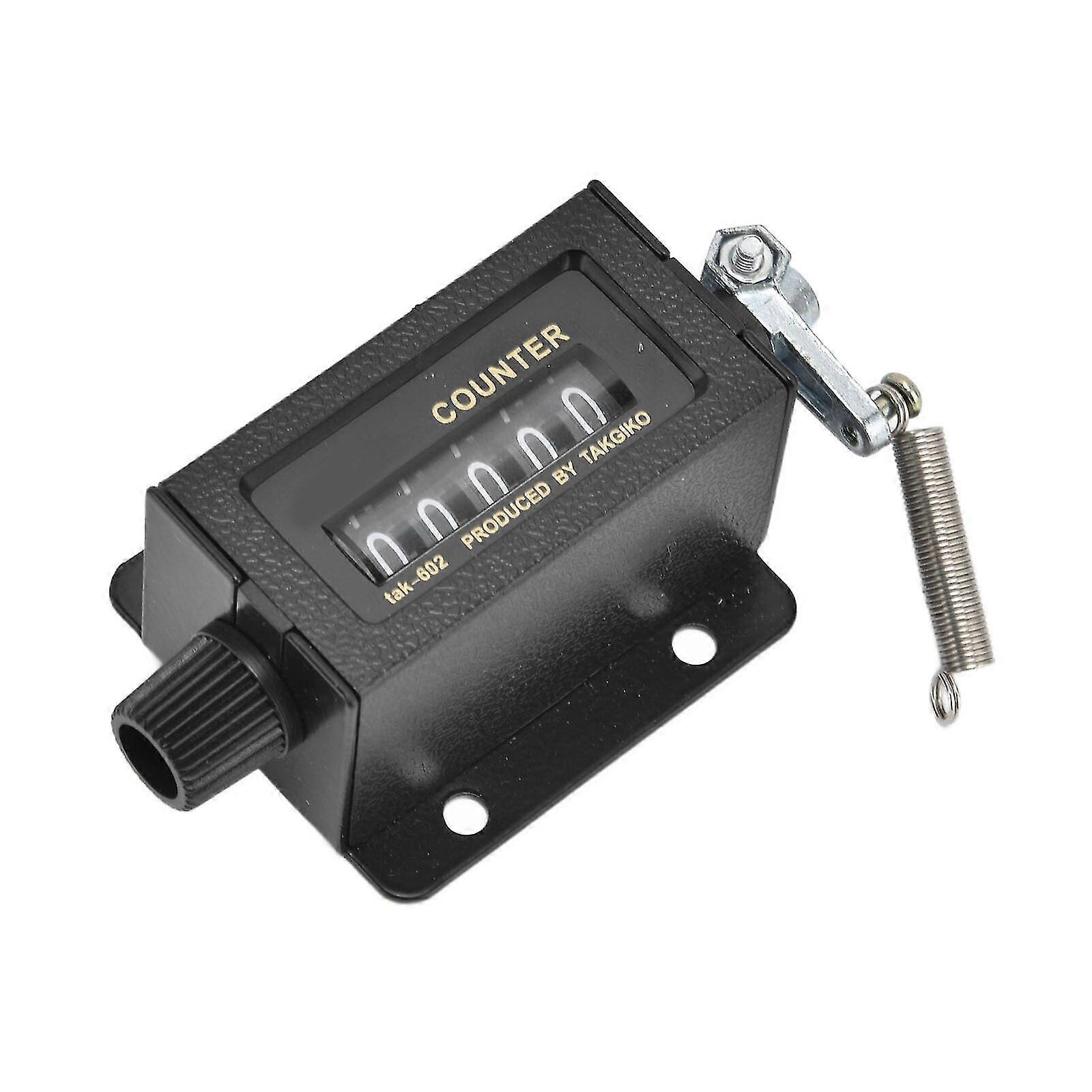 Mechanical Counter, 5 Digit Counter 0-99999 Manual Mechanical Reset ...
